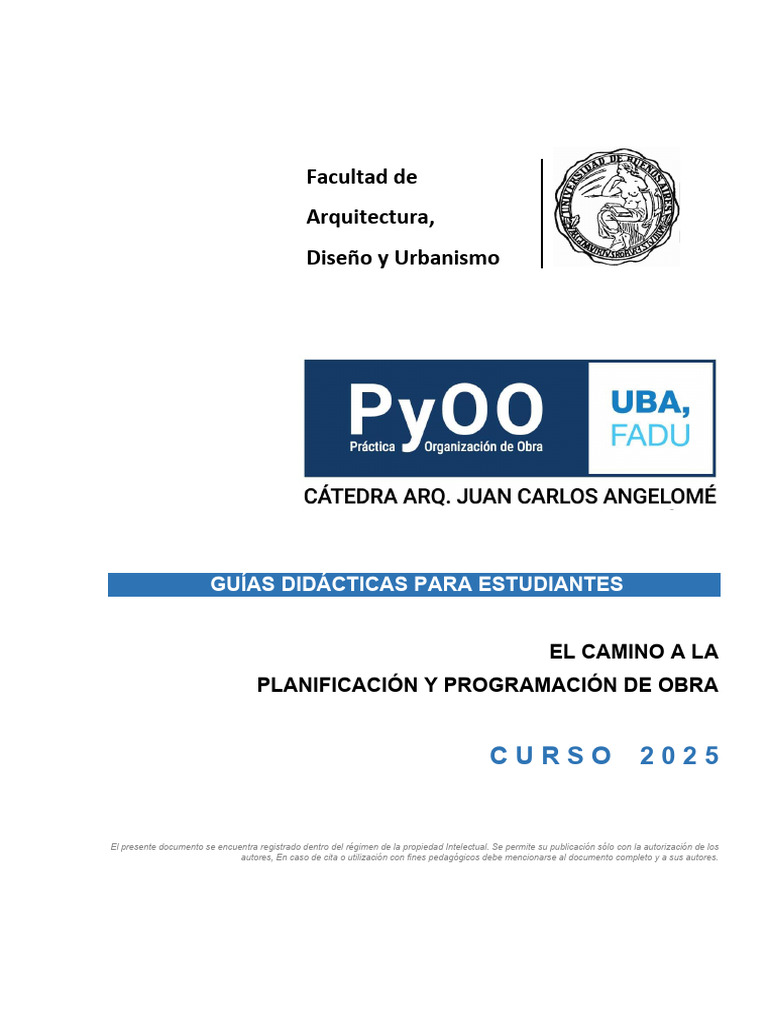 Pyoo 2025 Est - A07.0b Planificacion Apunte Teorico | PDF | Planificación | Programación de ...