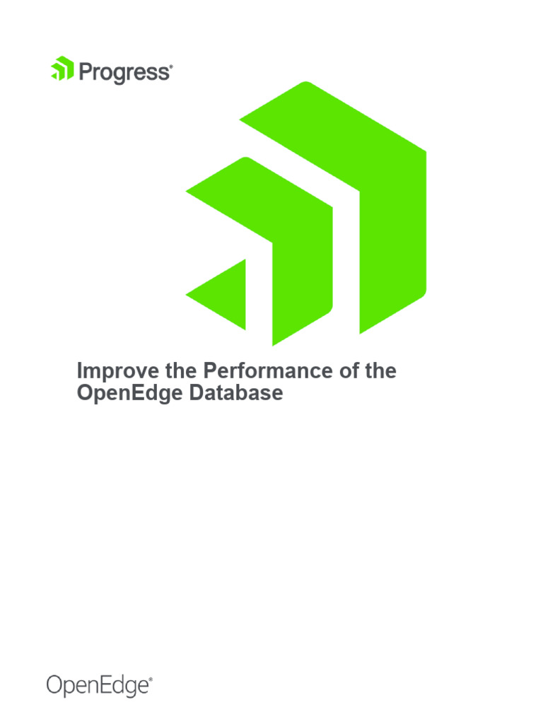 Openedge Database Performance | PDF | Databases | Filename