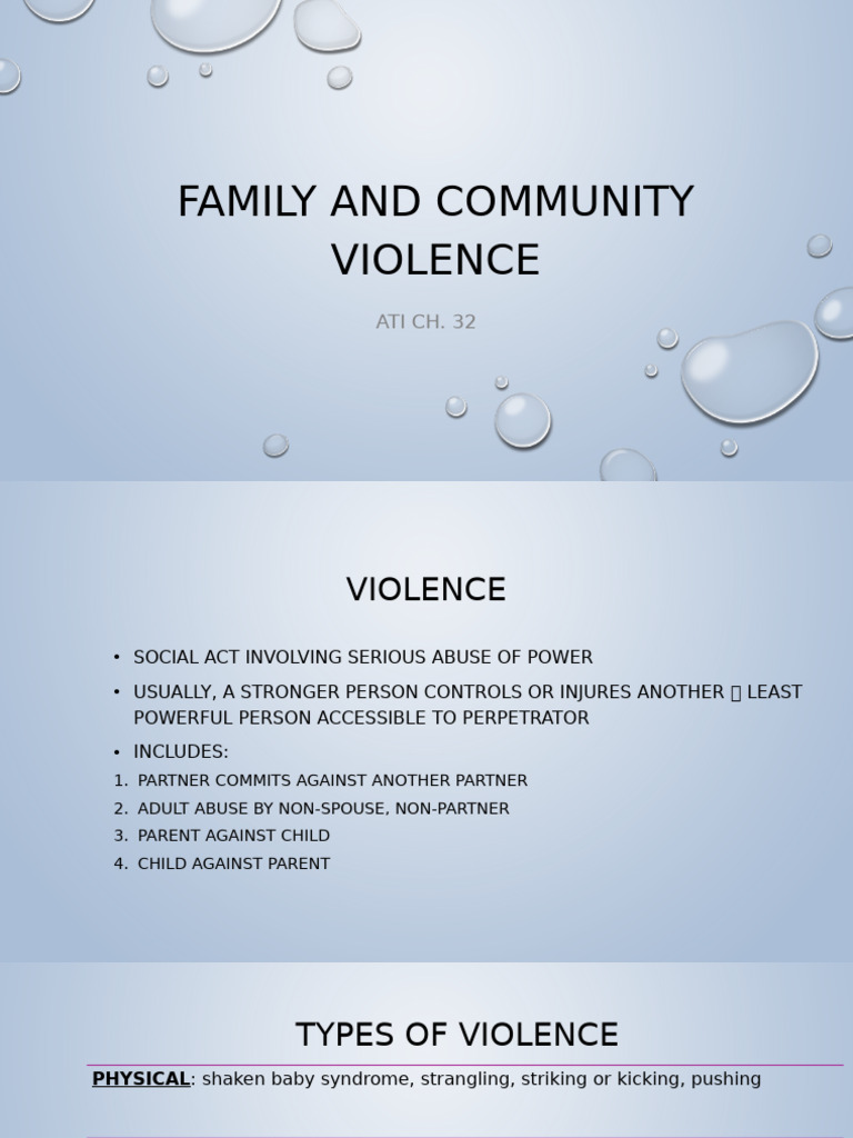 Chapter 12 Family and Community Violence UPDATED 2024 | PDF | Child ...