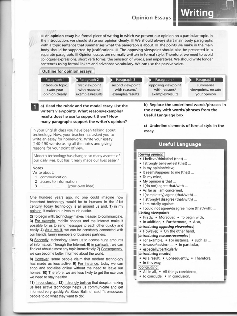 Opinion Essay Examples | PDF