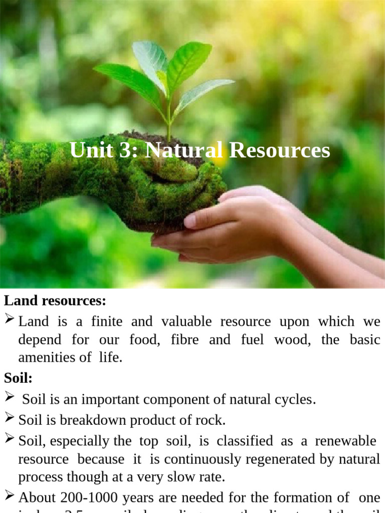 Unit 3 Natural Resources | PDF | Petroleum | Minerals