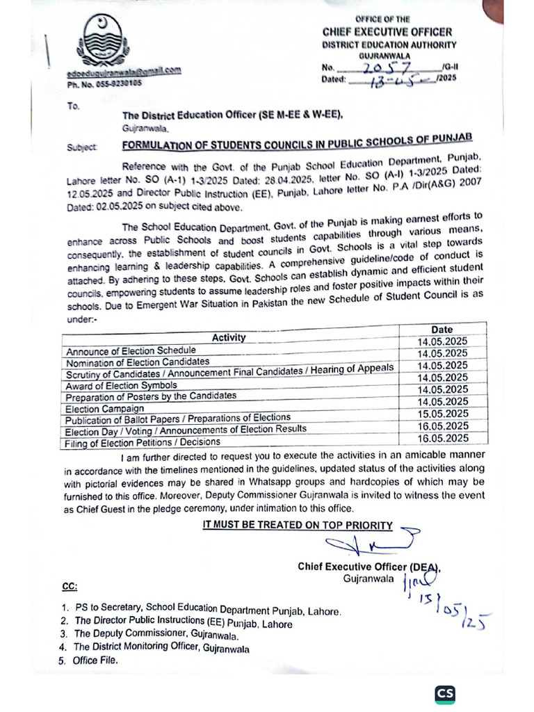 Students Councils in Public Schools | PDF