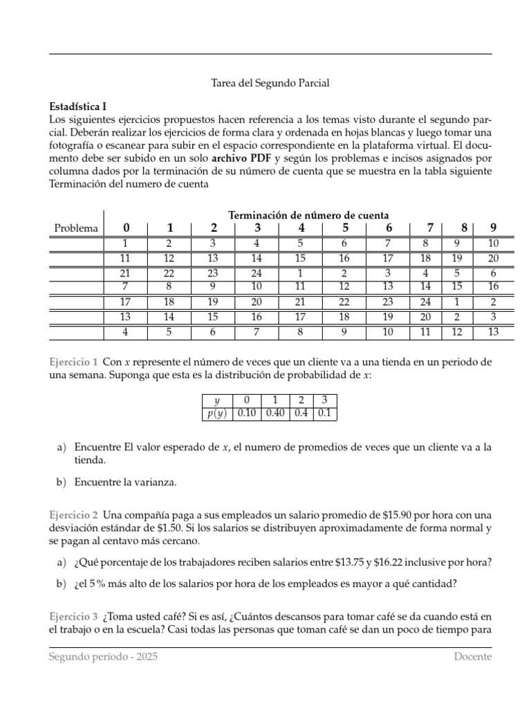 Tarea Segundo Parcial | PDF