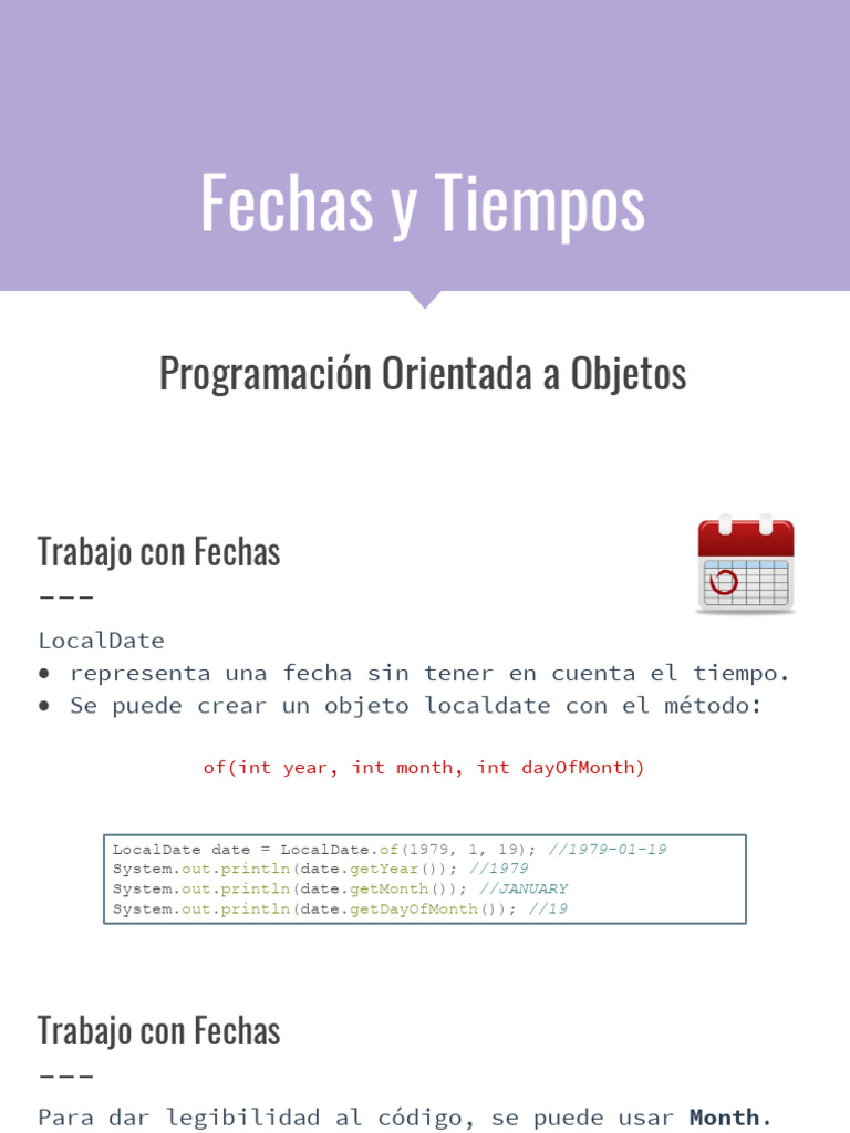 Trabajo Con Fechas y Tiempos | PDF | Programación de computadoras ...