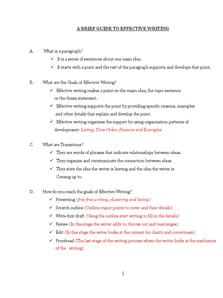 A Brief Guide To Effective Writing | Download Free PDF | Argument | Essays