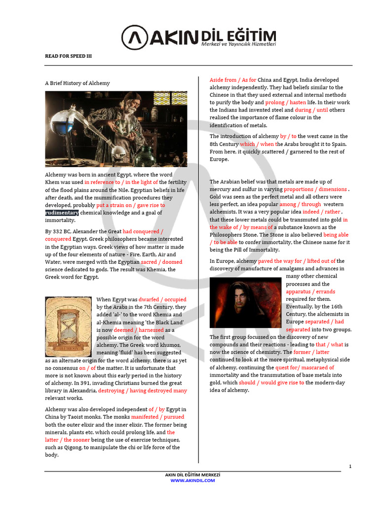 Test Hali A Brief History of Alchemy | PDF | Alchemy
