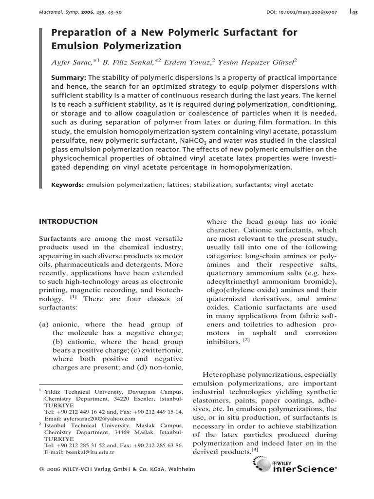 CMC From Conductometry Titr | PDF | Chemical Substances | Physical Sciences