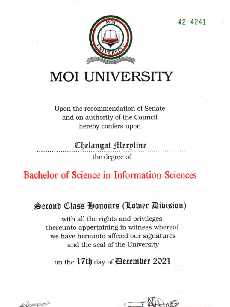 Bachelors Degree | PDF