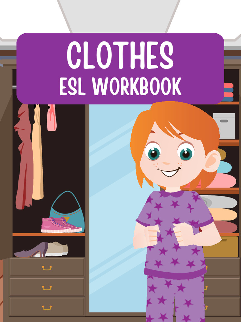 ESL Clothes Kindergarten Workbook in Colourful Illustrative Style | PDF ...