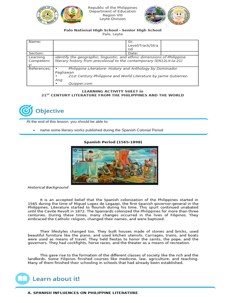 Topic 1 | PDF | Tagalog Language | Philippines