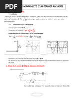 Exercice corrigé : Circuit RLC forcé | PDF | Tension électrique ...