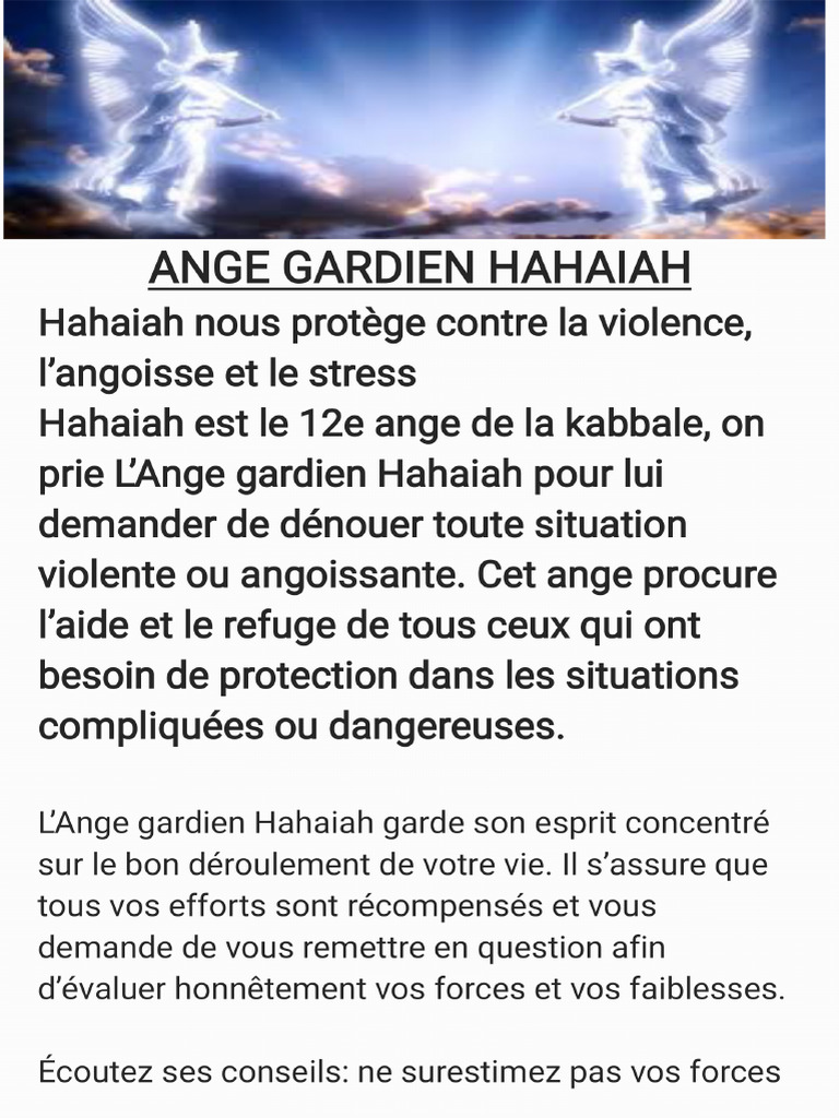 Ange Gardien Hahaiah | PDF