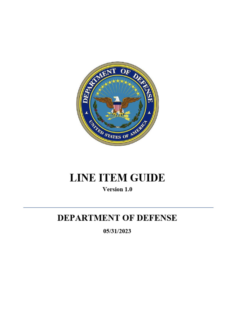 DoD Line Item Guide | PDF