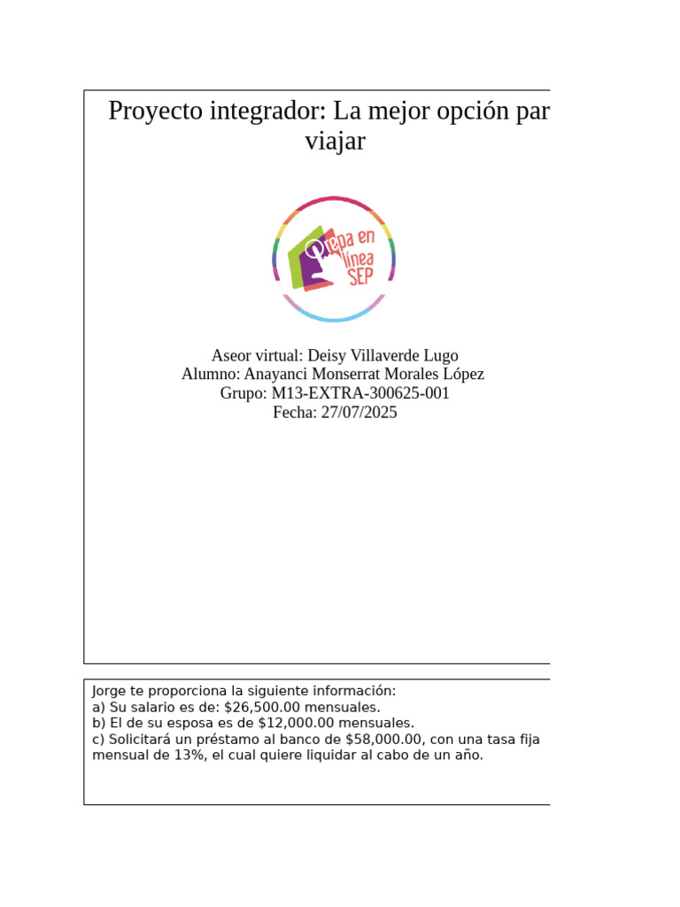 MoralesLopez Anayanci M13S4PI | PDF | Interés | Deuda