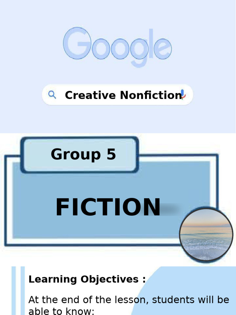 Creative Non Fiction | PDF | Science Fiction | Novels