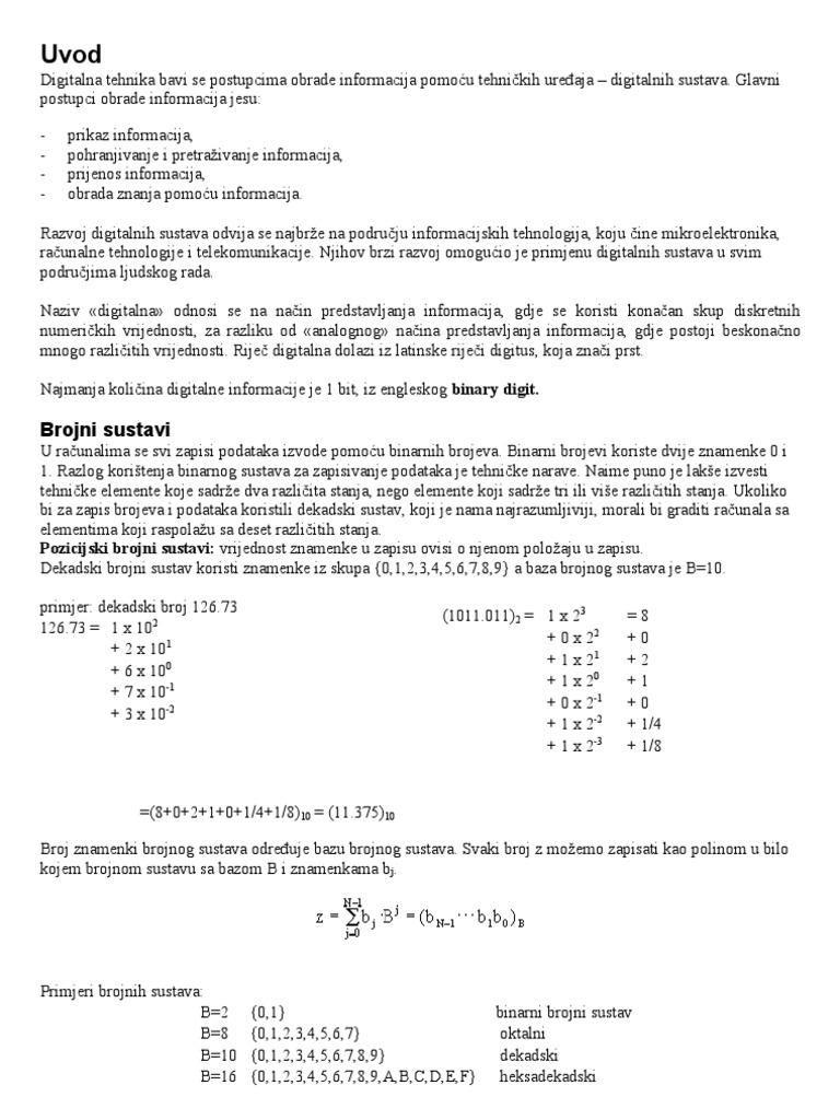 Građa Digitalnih Sklopova I Uređaja | PDF