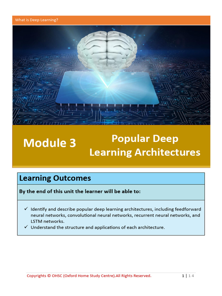 1725888953module 3 Popular Deep Learning Architectures | PDF | Deep ...