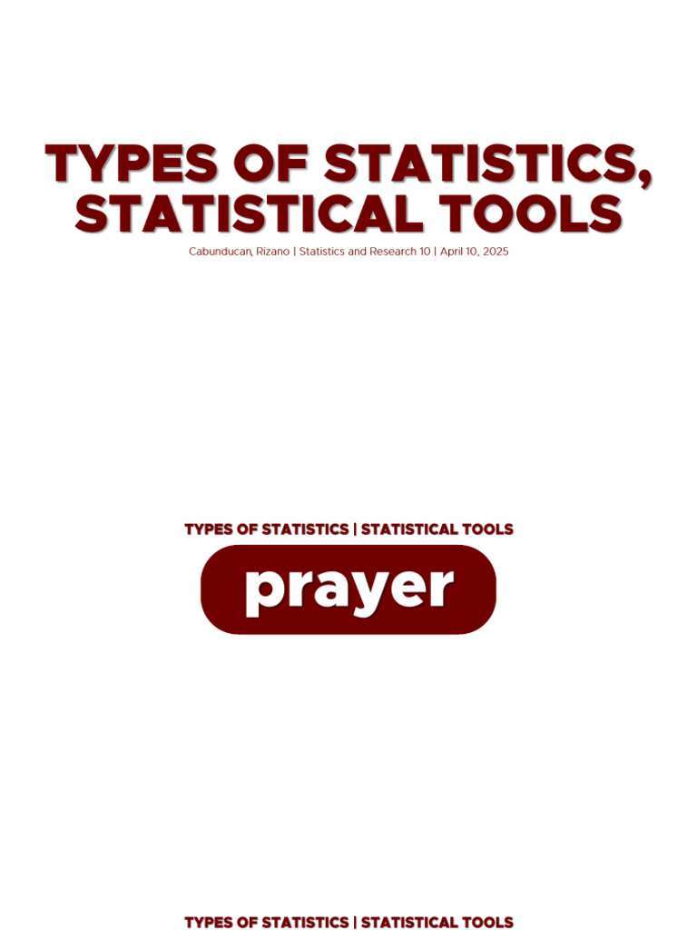 SNR Types of Statistics and Statistical Tools Part 3 | PDF