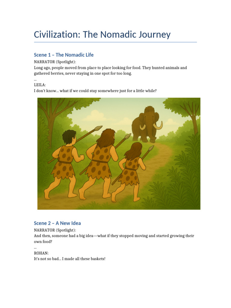 The Rise of Civilization: From Nomads to Settlers | PDF