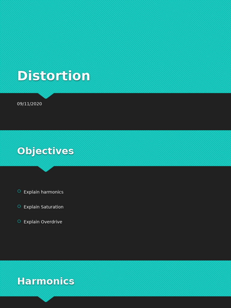 Harmonix and Distortion | PDF