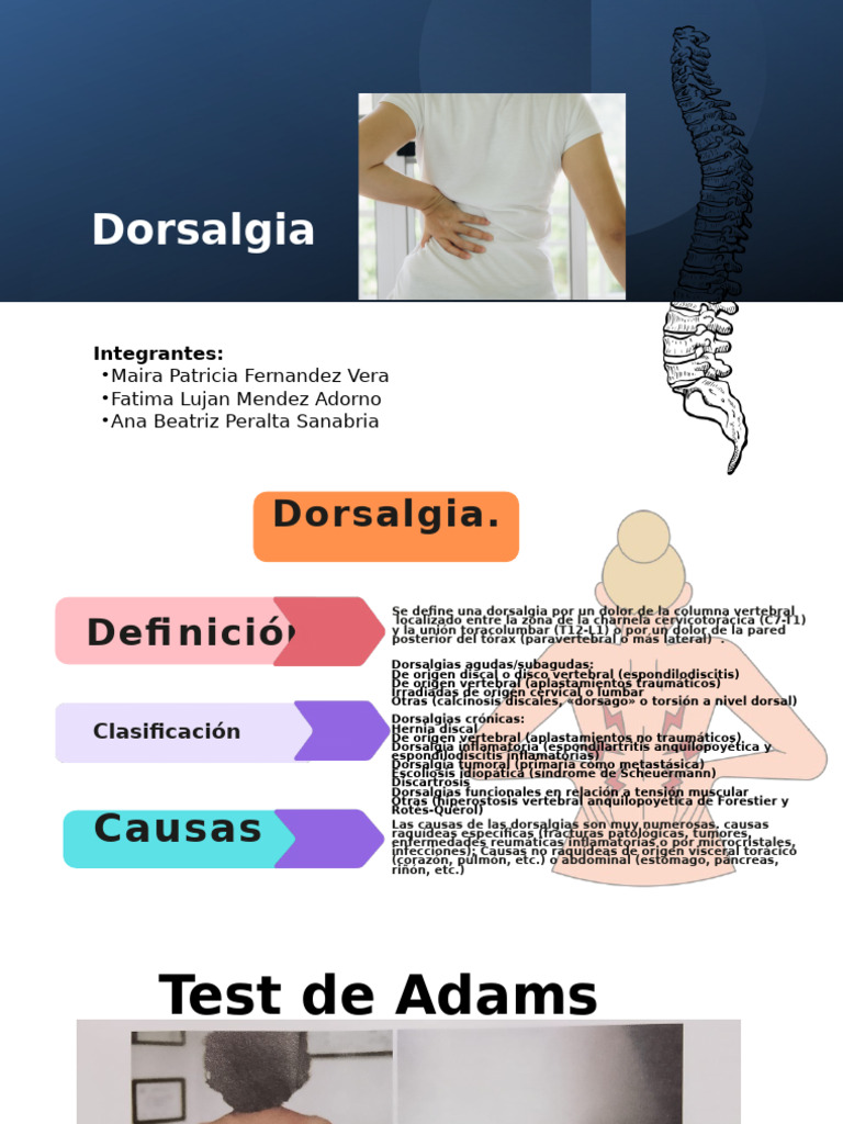 Dorsalgia: Causas y Clasificación | PDF | Sistema musculoesquelético ...