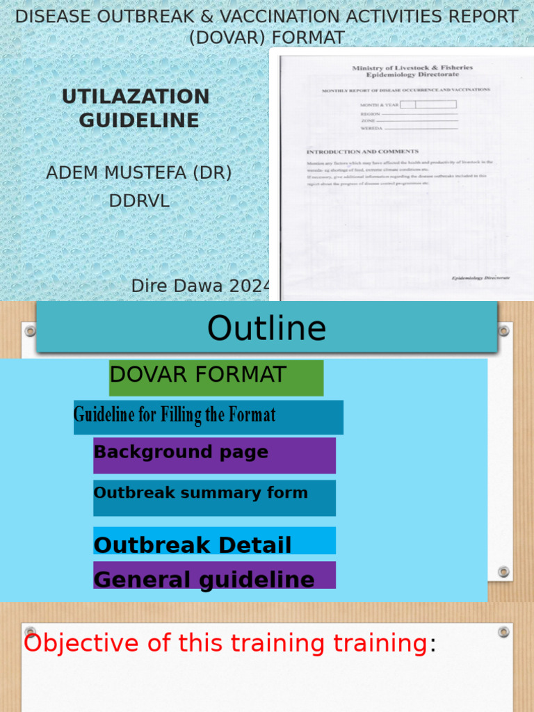 DOVAR Disease Reporting Guidelines | PDF | Avian Influenza | Animal ...