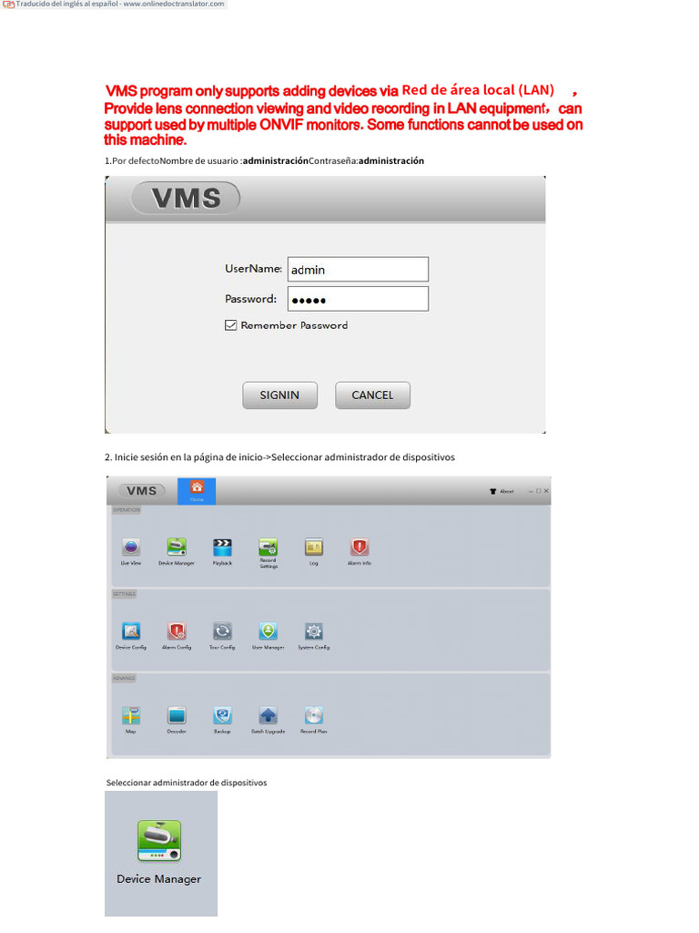 VMS - PC Terminal Operation Manual - En.es | PDF | Alarma de seguridad ...
