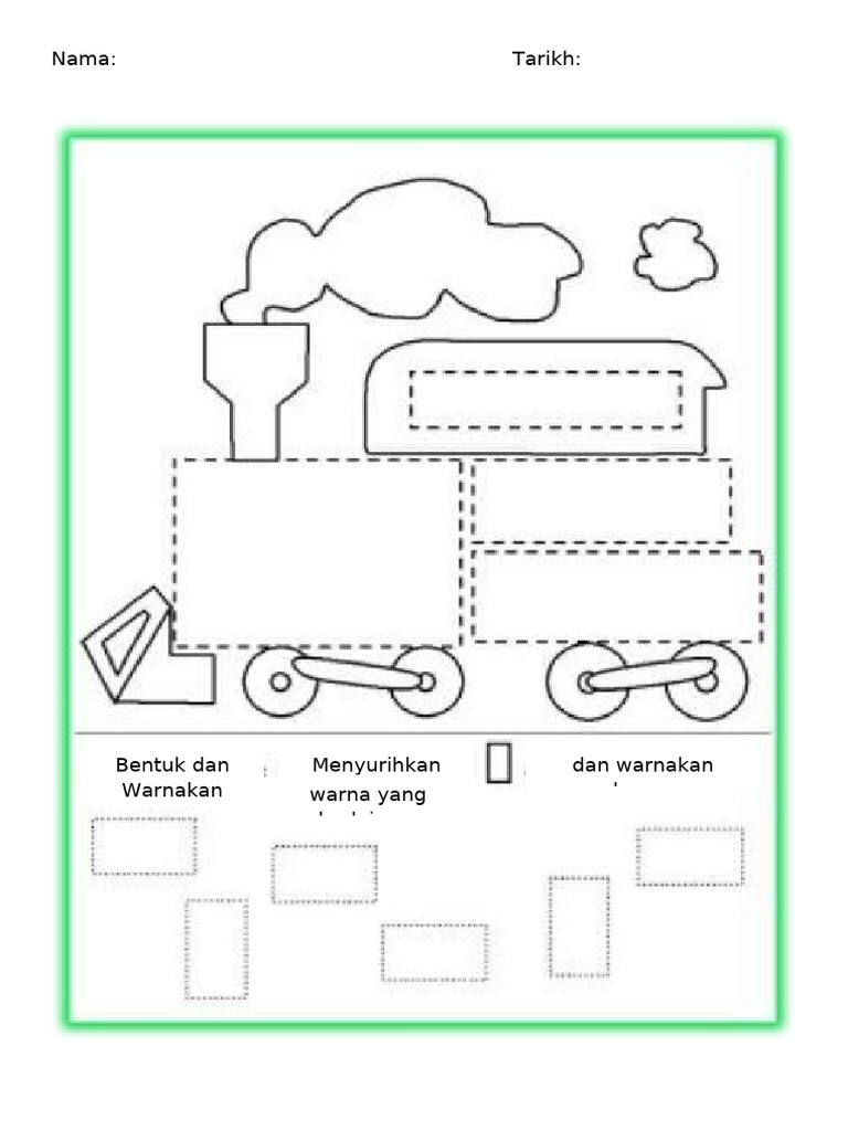 Kereta API Worksheet BM | PDF