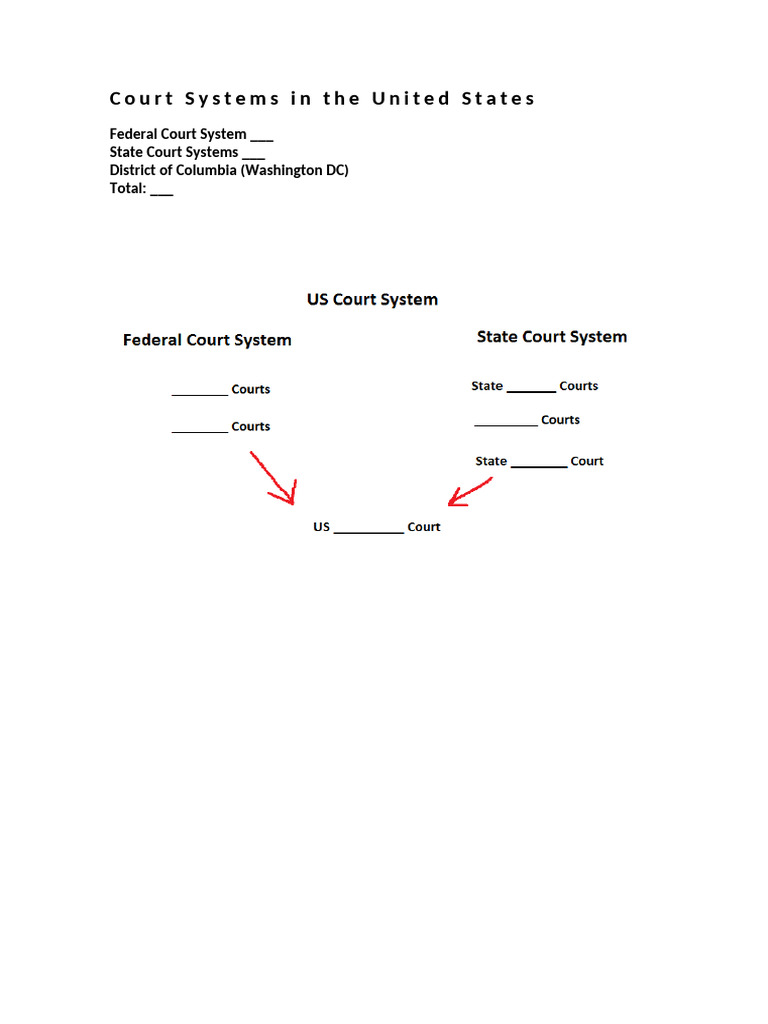 1 Court Systems in The United States | PDF
