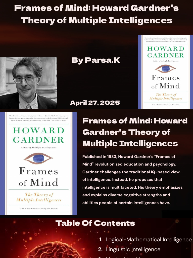 Howard Gardner's Multiple Intelligences Explained | PDF | Intelligence ...