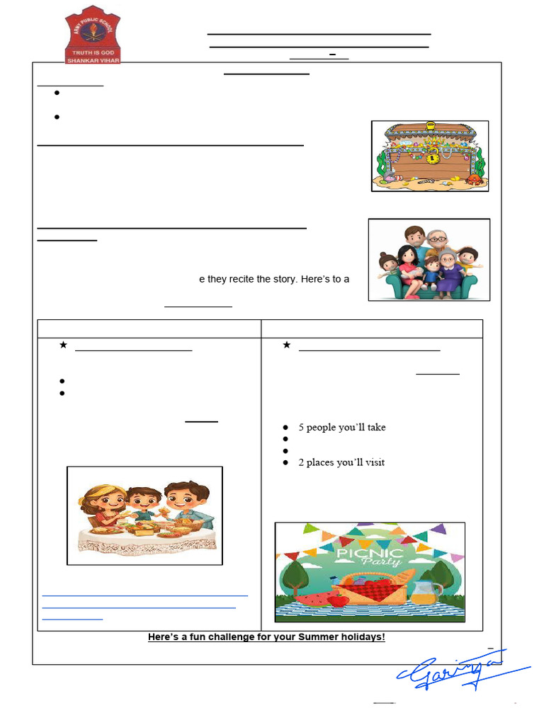 Summer HHW Class 4 (2025 - 26) | PDF | Computer Data Storage | Computing
