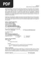 Annex A Medical Allowance Registration Form Annex C DBM Report Form ...