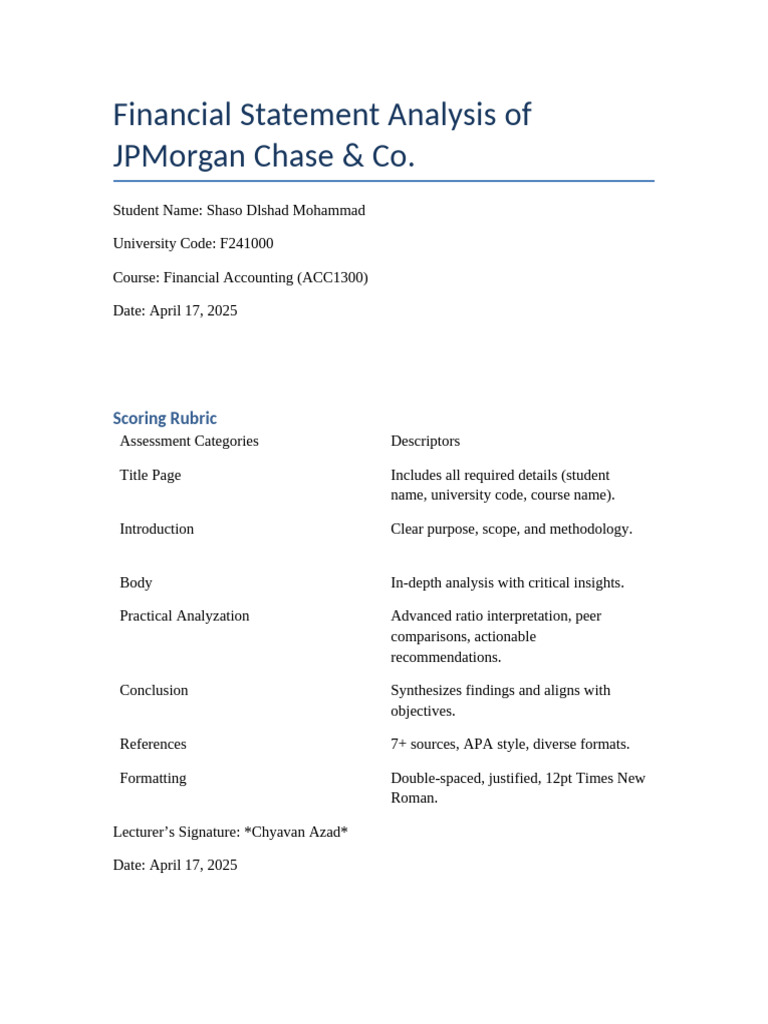 JPMorgan Expanded Final Report | PDF | Equity (Finance) | Banks