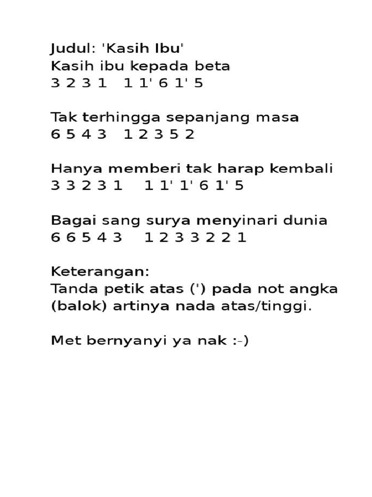 Not Angka | PDF