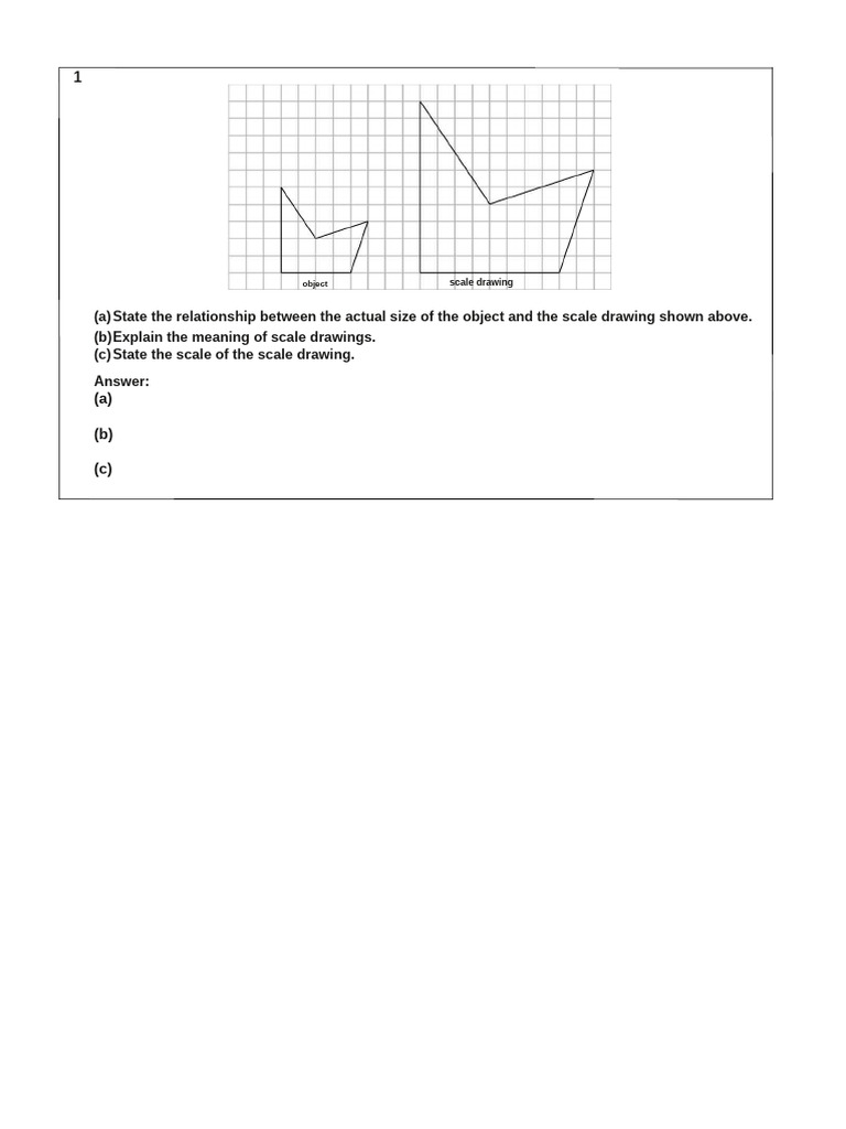Summative Practice Scale Drawing | PDF | Shape | Length