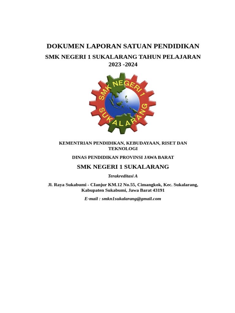 Dokumen Laporan Satuan Pendidikan | PDF