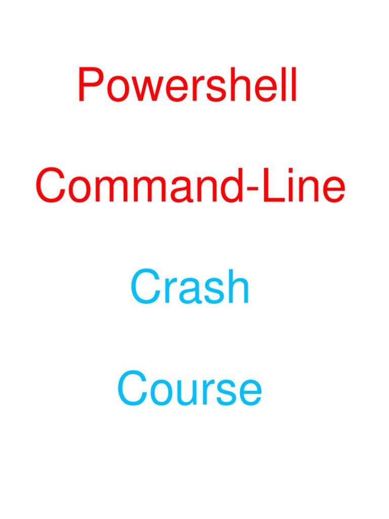 Powershell Crash Course ZedShaw 68 Pages | PDF | Command Line Interface ...