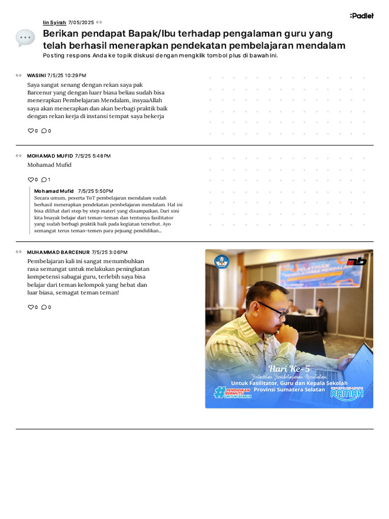 Padlet - Muhamad Redho Pratama - Pengalaman Menginspirasi | PDF