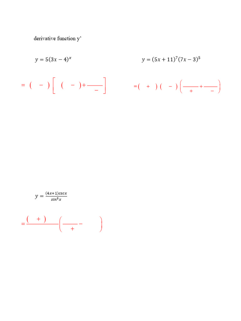 Logarithmic Differentiation Practice Ans | PDF