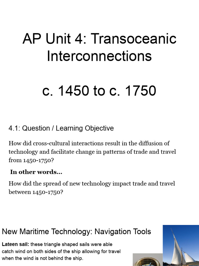 AP Unit 4 - Maritime Empires (NOTES) | PDF | Slavery | Atlantic Slave Trade