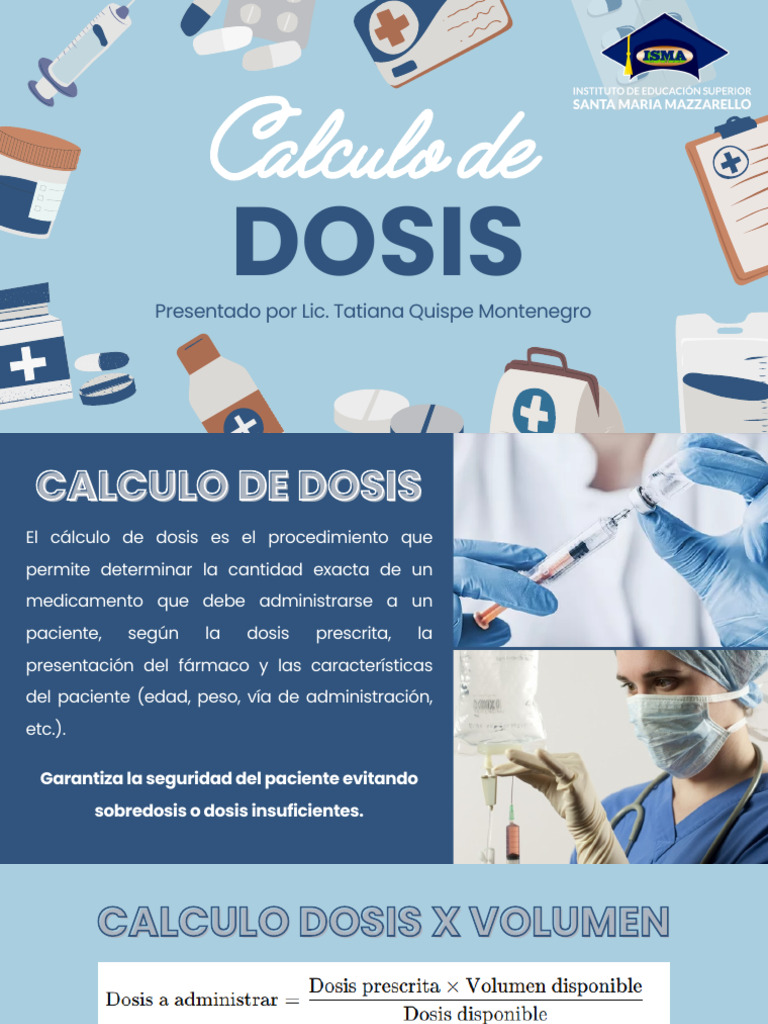 Calculo de Dosis | PDF