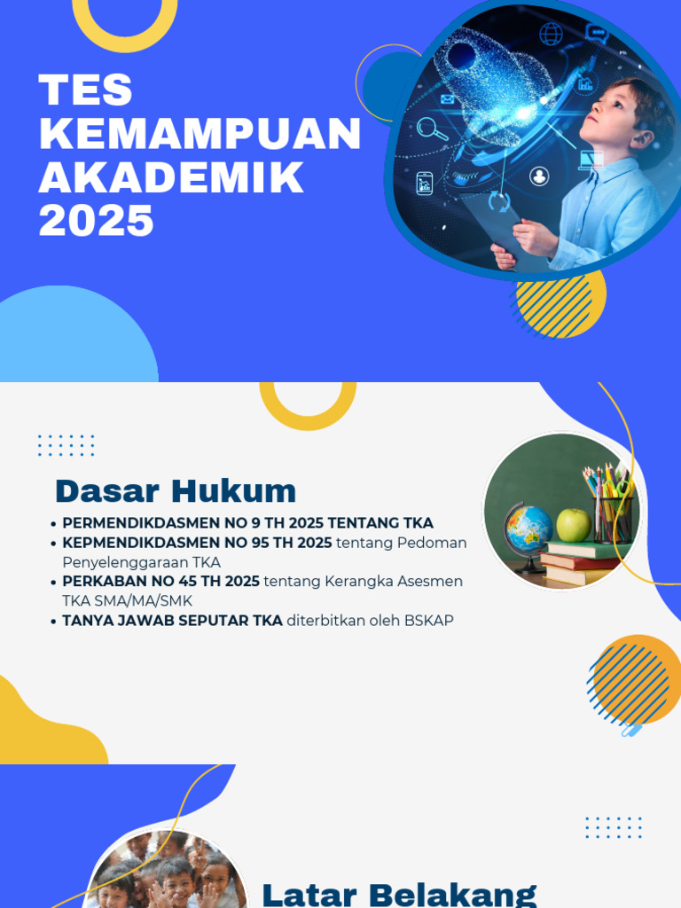 Panduan TKA SMA 2025 dan Pendaftaran | PDF