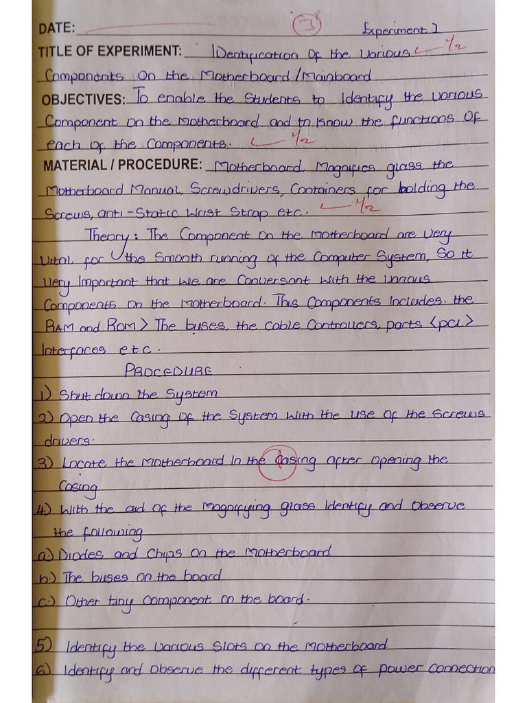 EEC247 Computer Hardware Practical Logbook Write Up | PDF