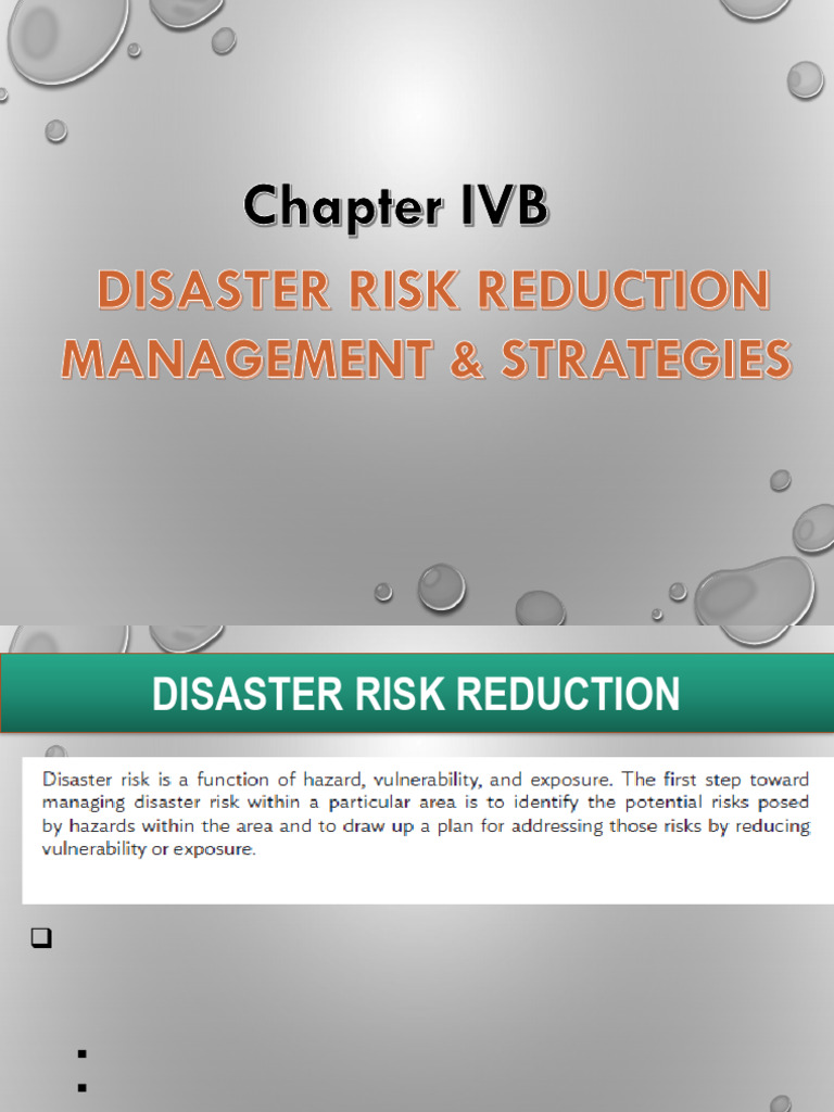 Chapter 4b Disaster Impact, Management and Strategies | PDF | Emergency ...