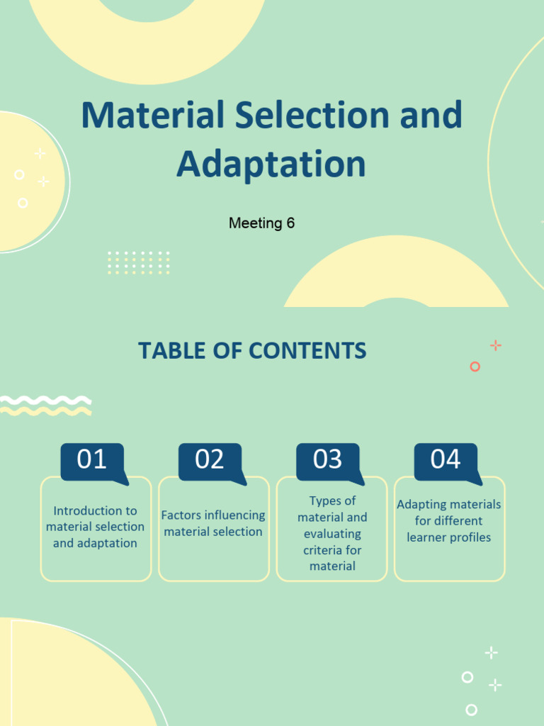 Effective Material Selection Strategies | PDF | Differentiated ...