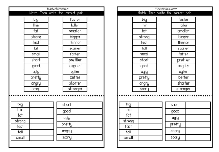 Worksheet Year 3 Unit 10 Adjectives | PDF