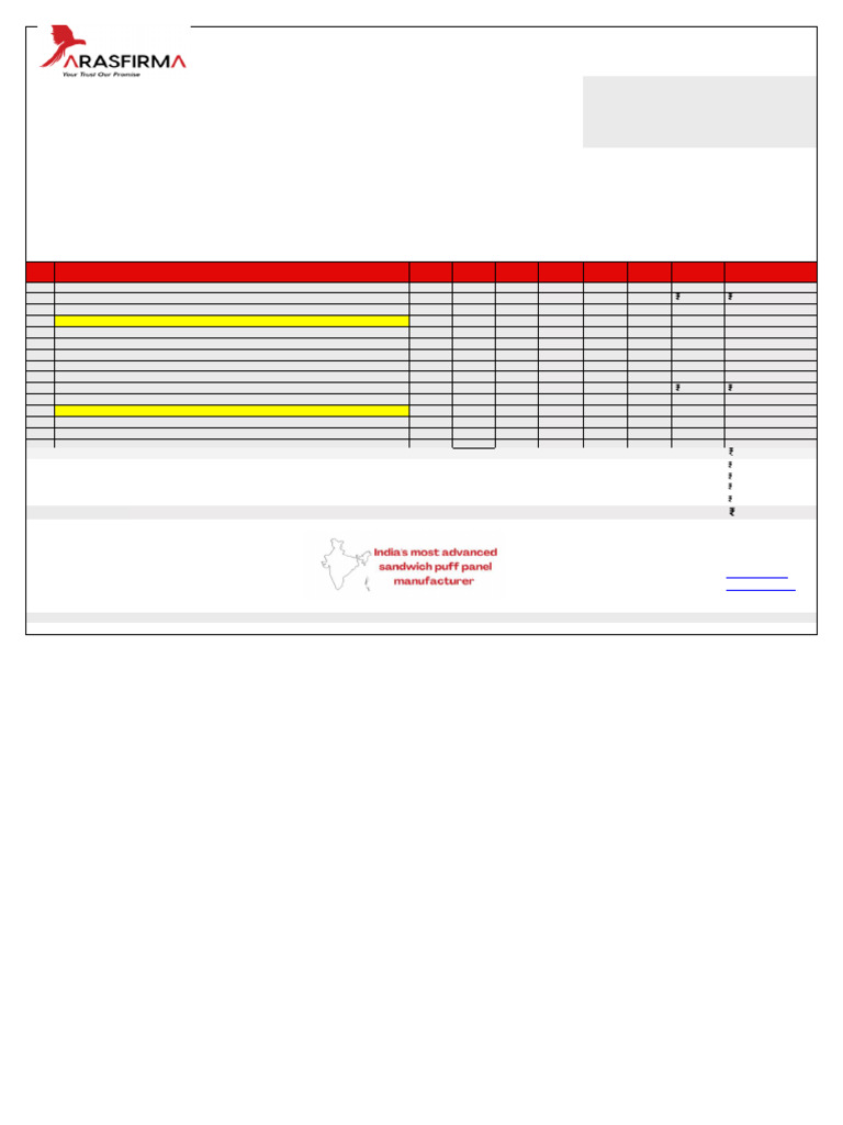July 003 - Bharani Colour Roofing Works | PDF