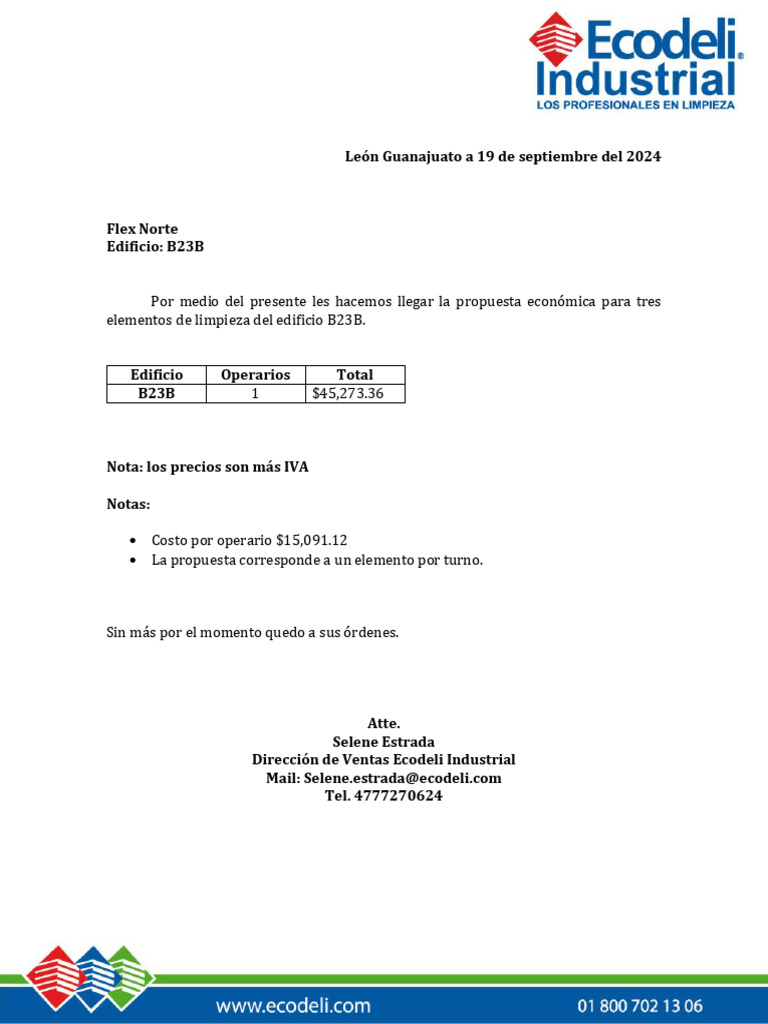 Flex Norte B23B | PDF