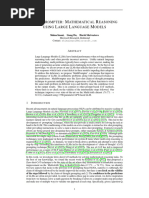 LPML: Enhancing LLM Math Reasoning | PDF | Python (Programming Language) | Arithmetic