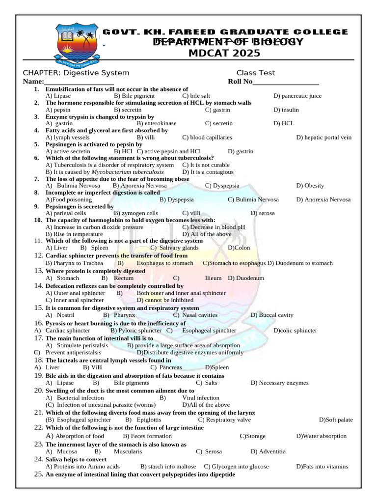 CT Digestive System | PDF | Human Digestive System | Digestion
